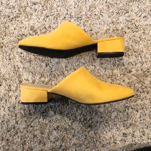 GAP | Shoes | Nwt Mustard Yellow Mules | Poshmark